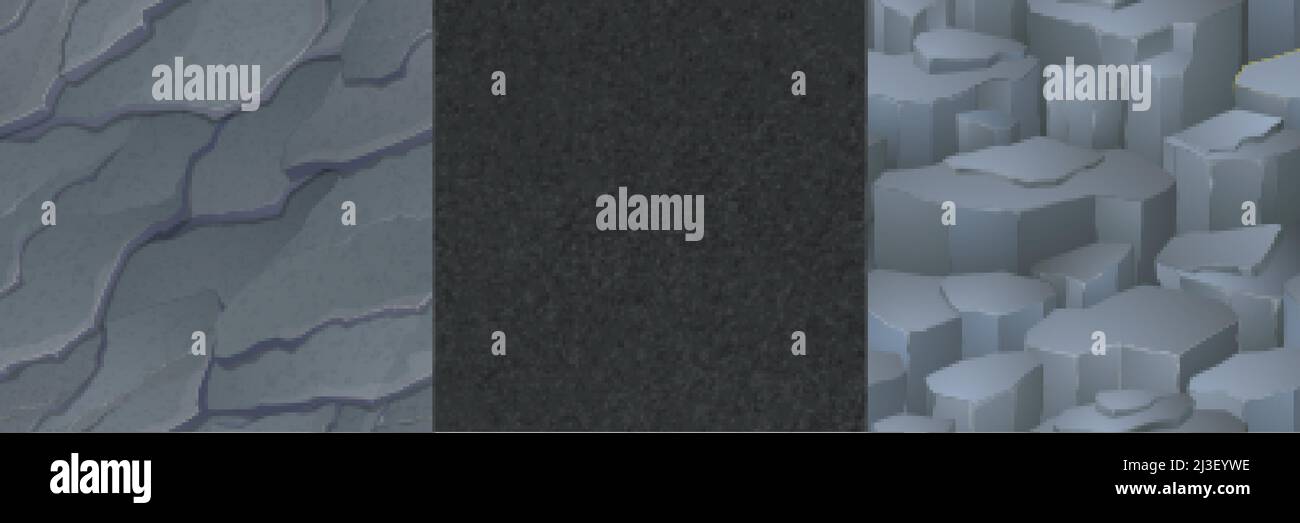 Seamless asphalt texture tile pattern Banque d'images vectorielles - Alamy