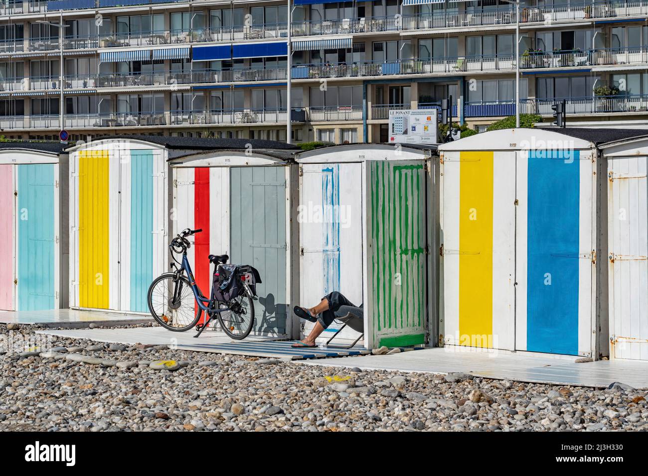 France, Seine Maritime, le Havre, la plage, Couleurs sur la Plage ...