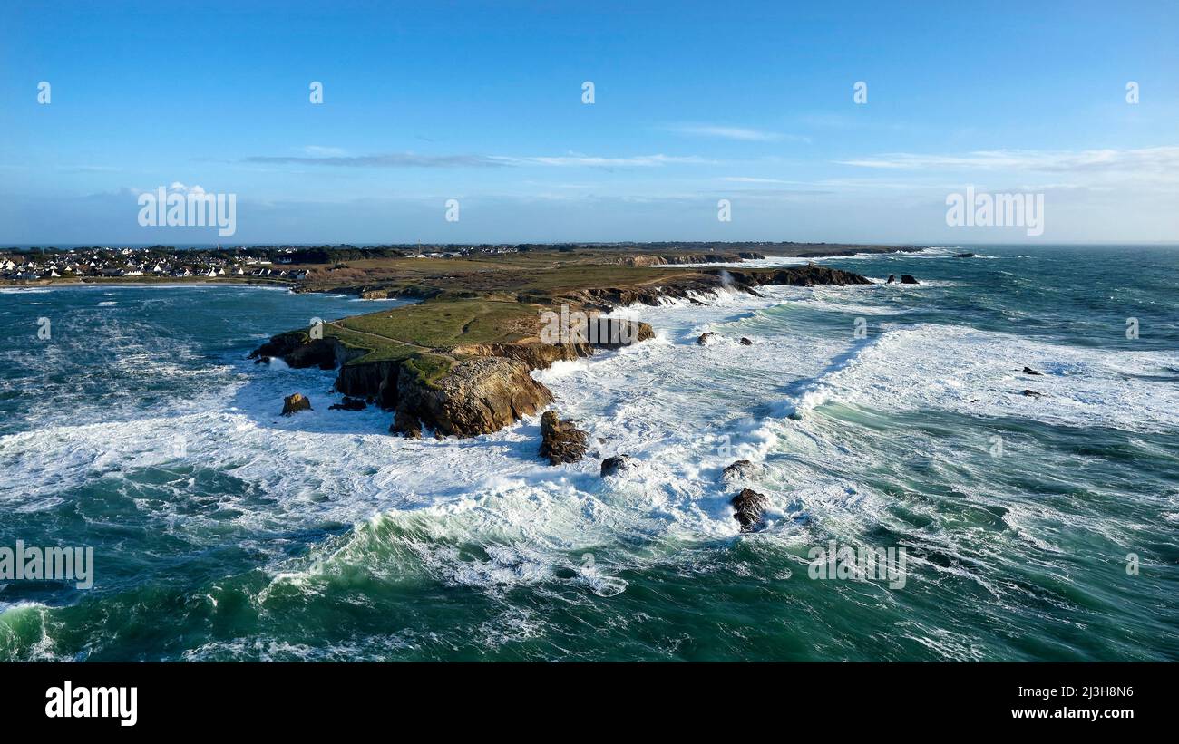 France, Morbihan, Presqu'ile de Quiberon (presqu'île de Quiberon), la ...