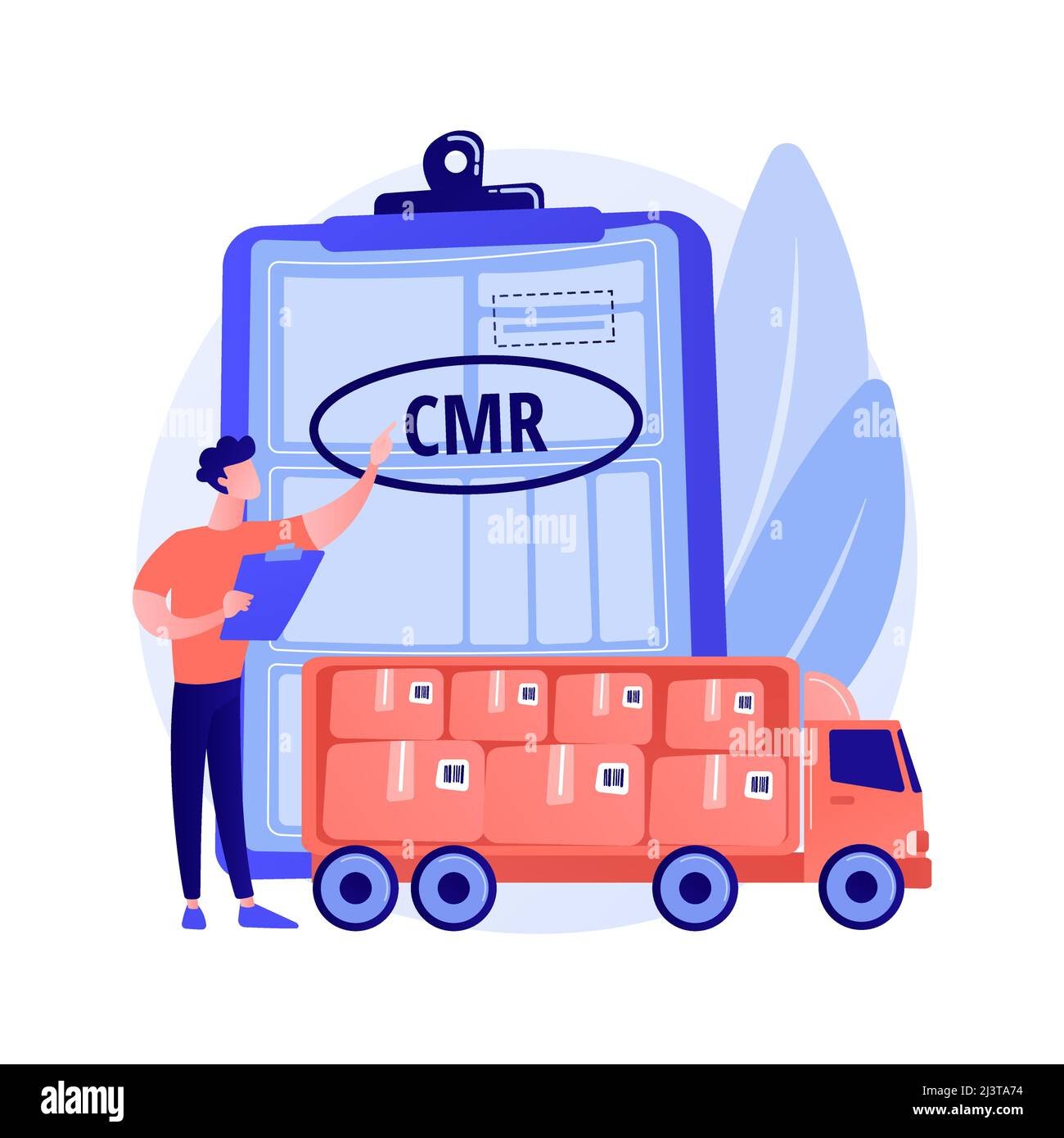 Documents de transport routier résumé concept illustration vectorielle ...