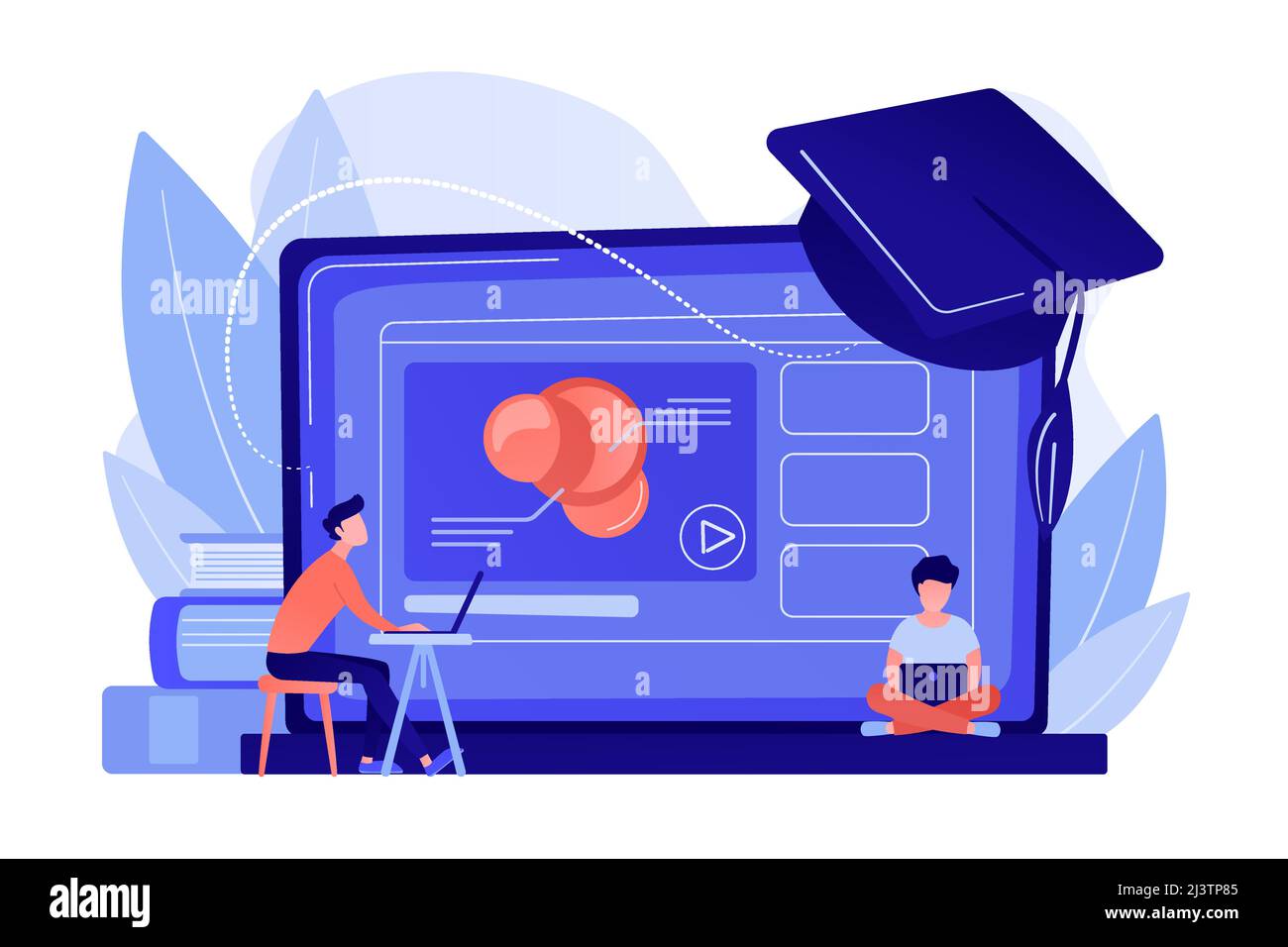 Plateforme e learning Banque d'images vectorielles - Alamy