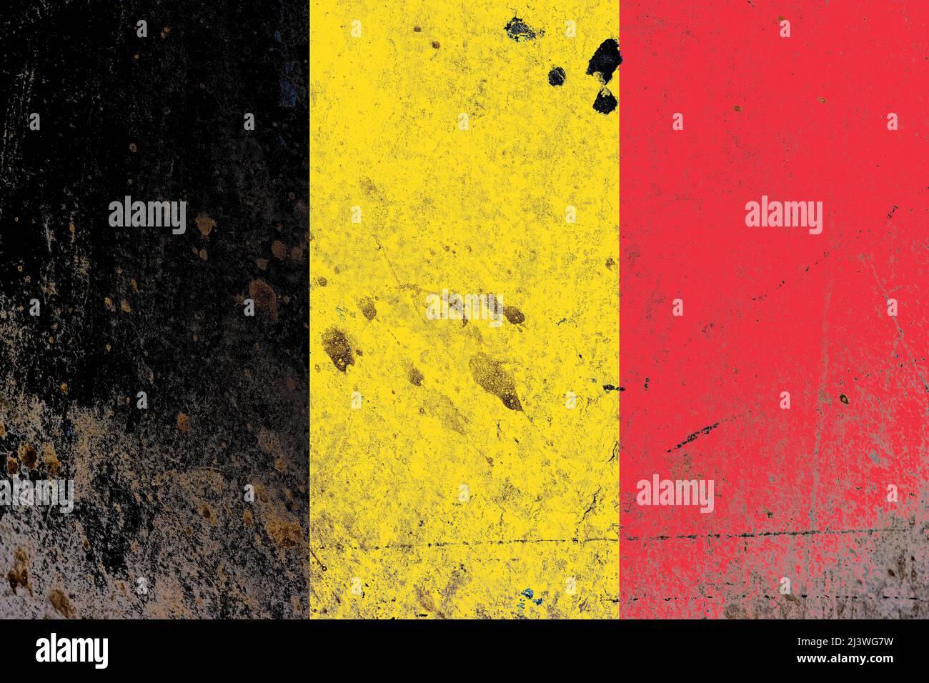 Drapeau belge sur un mur Banque de photographies et d’images à haute ...