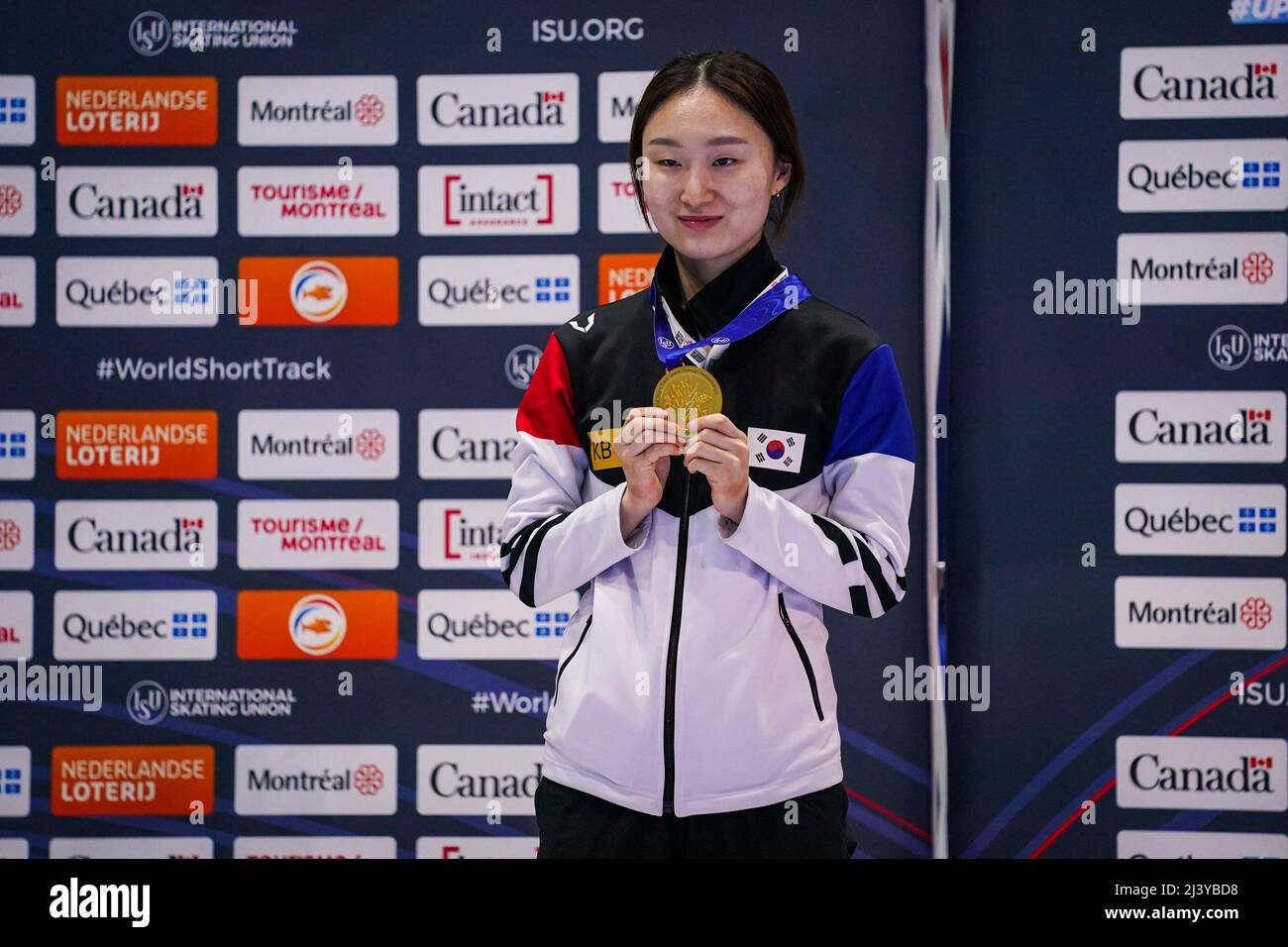 MONTRÉAL, CANADA - 10 AVRIL : Minjeong Choi de la République de Corée ...