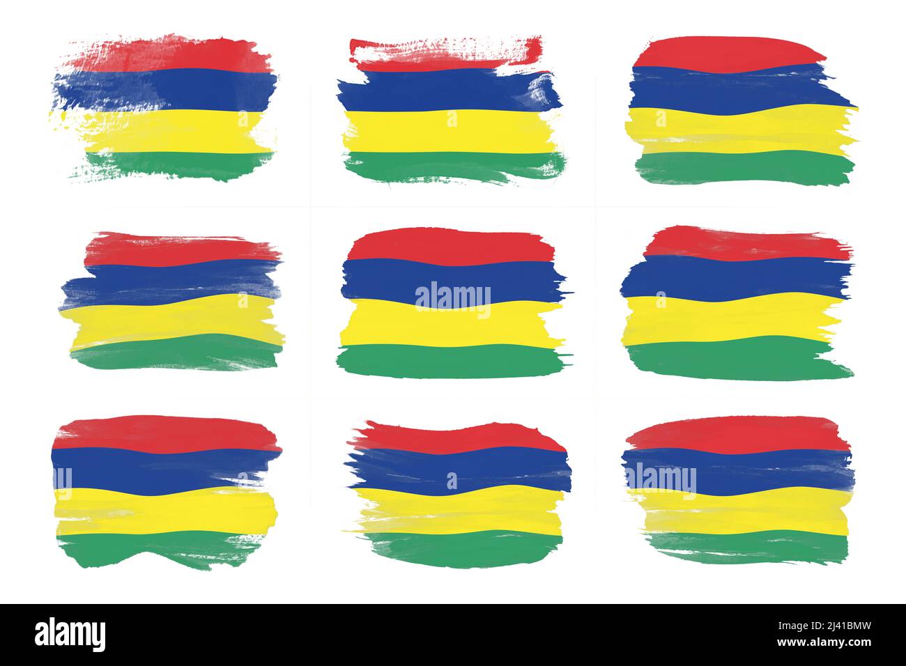 Mauritius flag colors Banque de photographies et d’images à haute ...