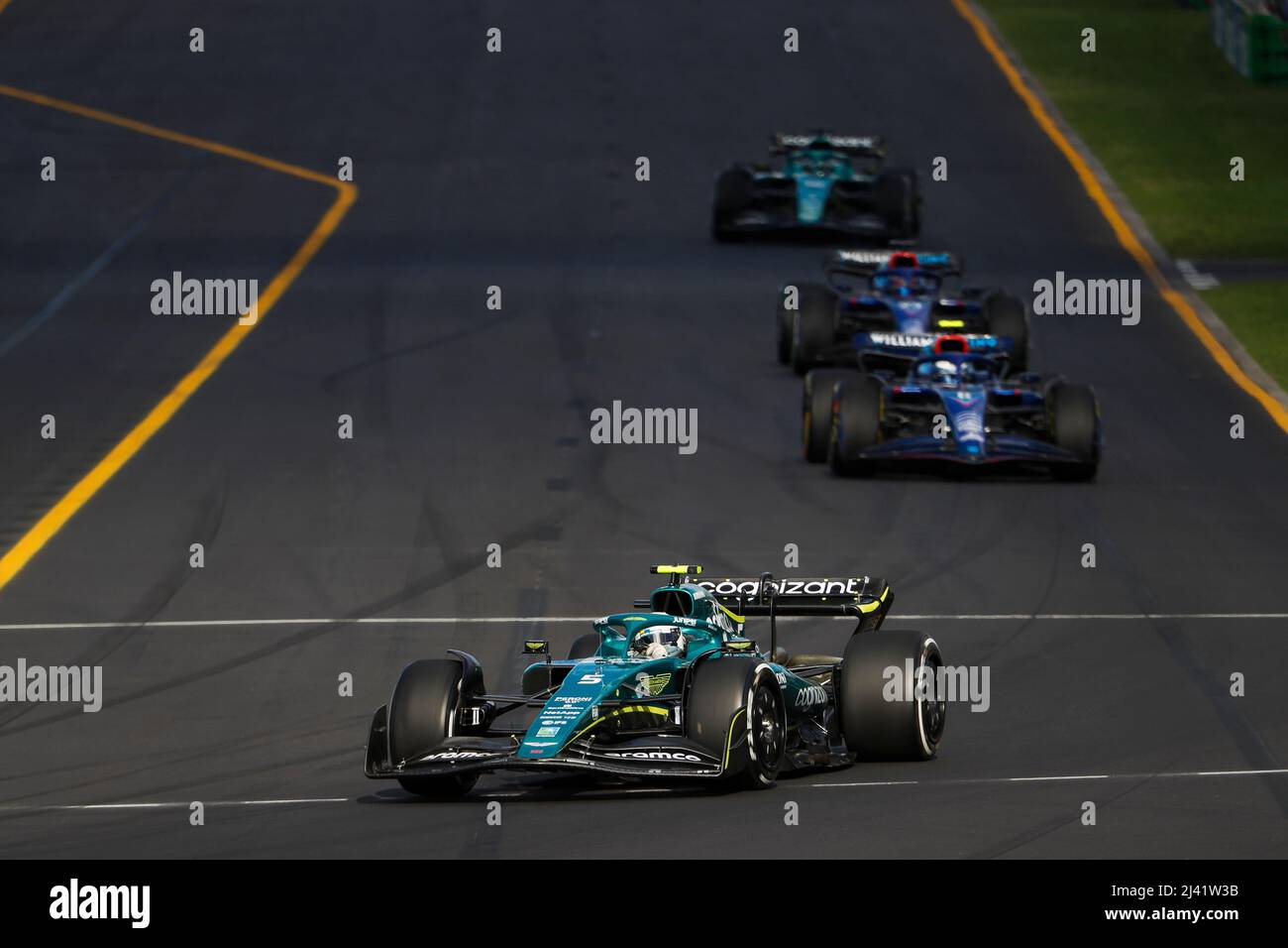 Melbourne, Australie. 10th avril 2022. #5 Sebastian Vettel (DEU, Aston ...
