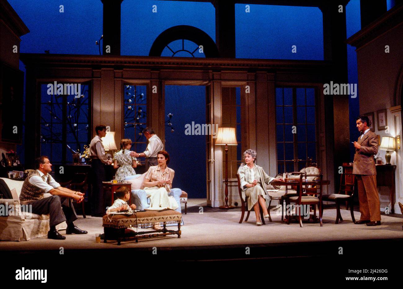 Front, l-r: John Quayle (David Farrelly), Susan Engel (Sara Muller ...