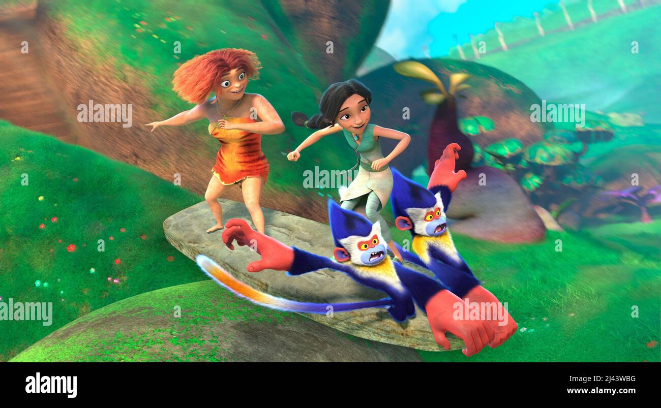 LE CROODS: ARBRE GÉNÉALOGIQUE, de gauche à droite: EEP Crood (voix ...