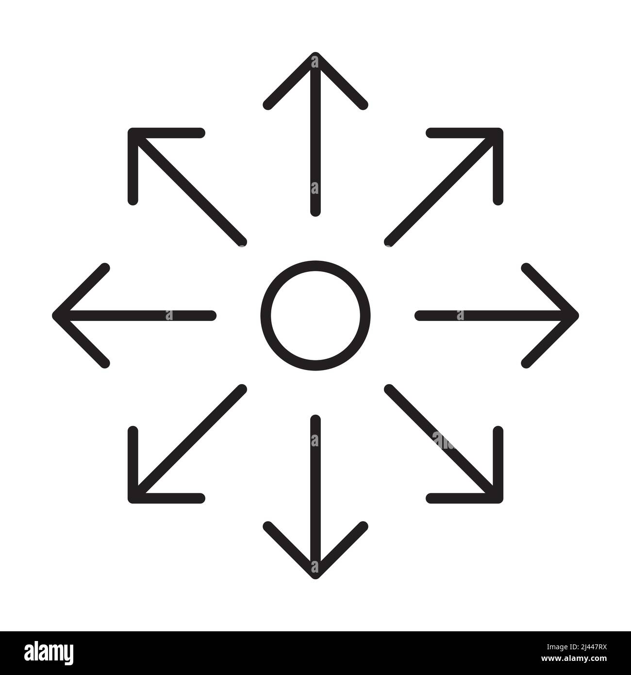 Vecteur d'icône de séparation. Processus de diversification dans le ...
