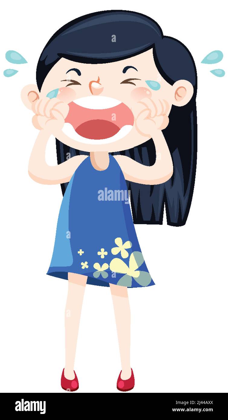 Dessin de femme qui pleure Banque d'images vectorielles - Alamy