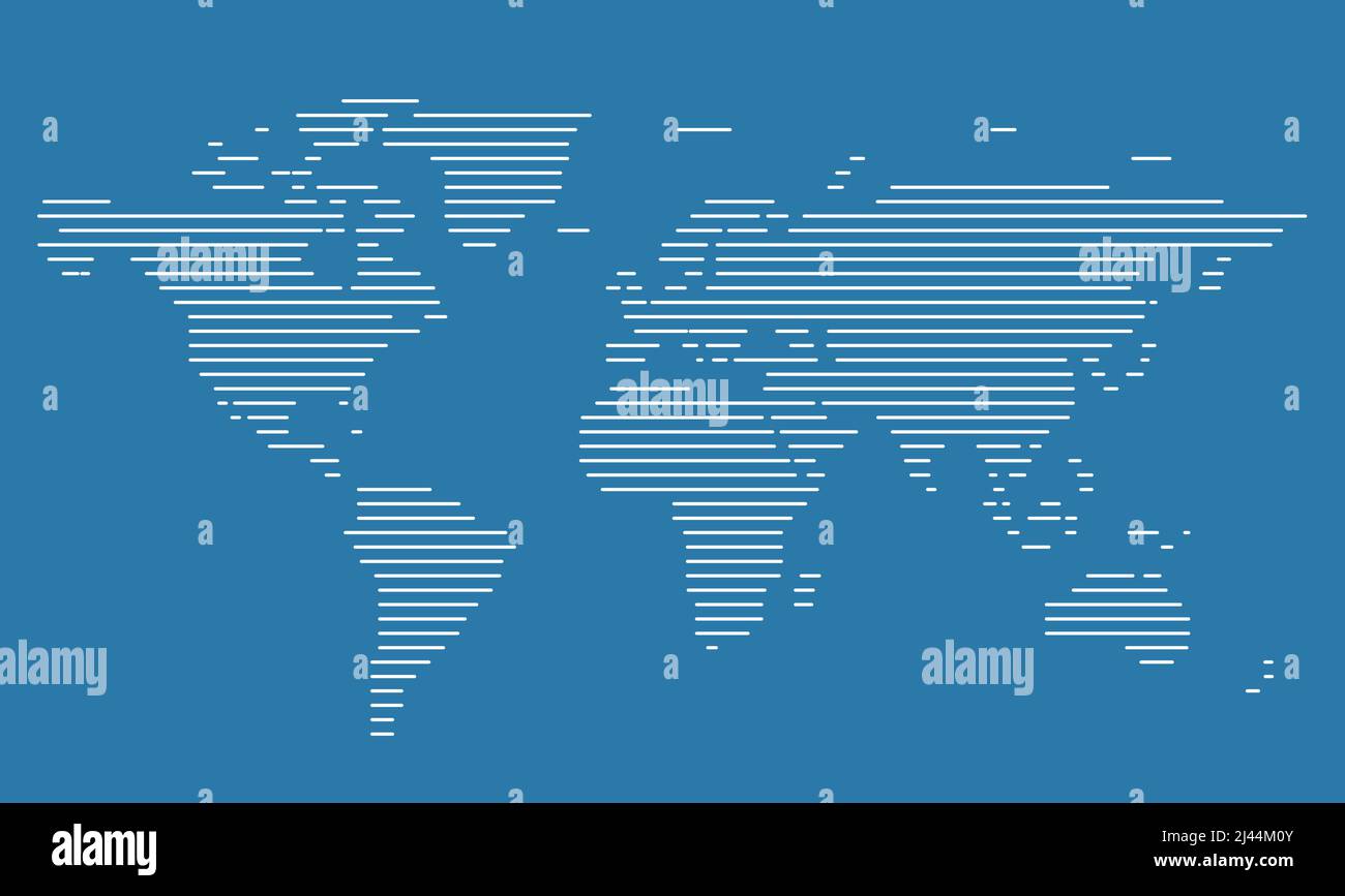 Simple world map outline Banque d'images vectorielles - Page 2 - Alamy