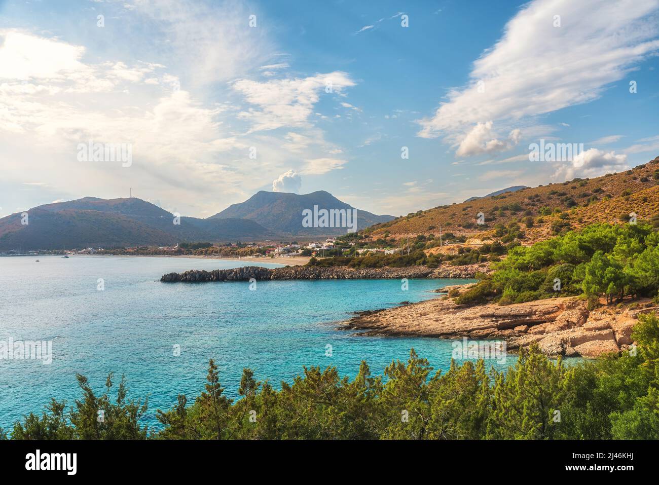 Plage de Palamutbuku dans la péninsule de Datca, région de Mugla ...