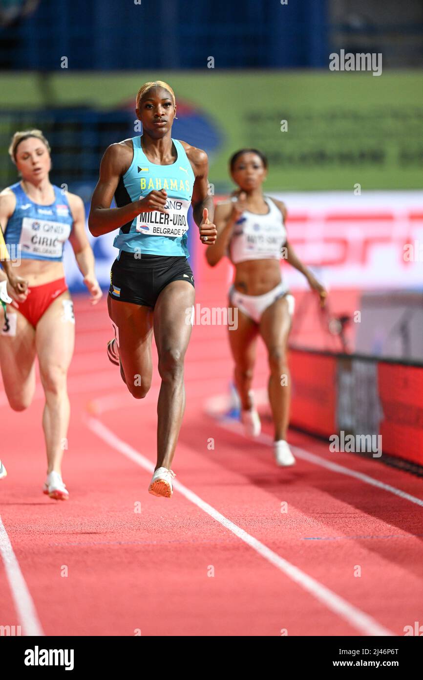Shaunae Miller-Uibo participant aux Championnats du monde en salle de ...