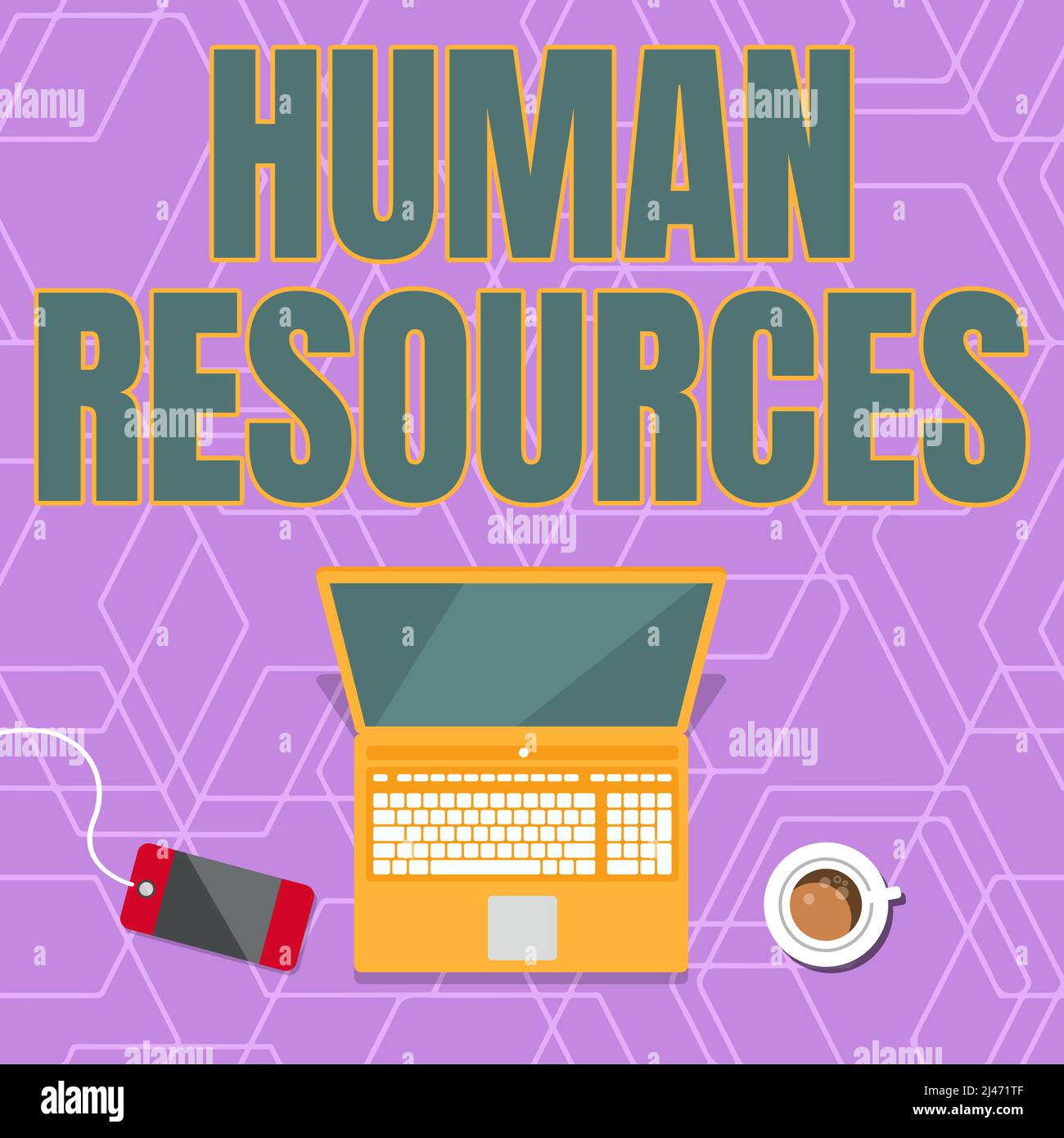 Affiche manuscrite des Ressources humaines. Présentation de l ...