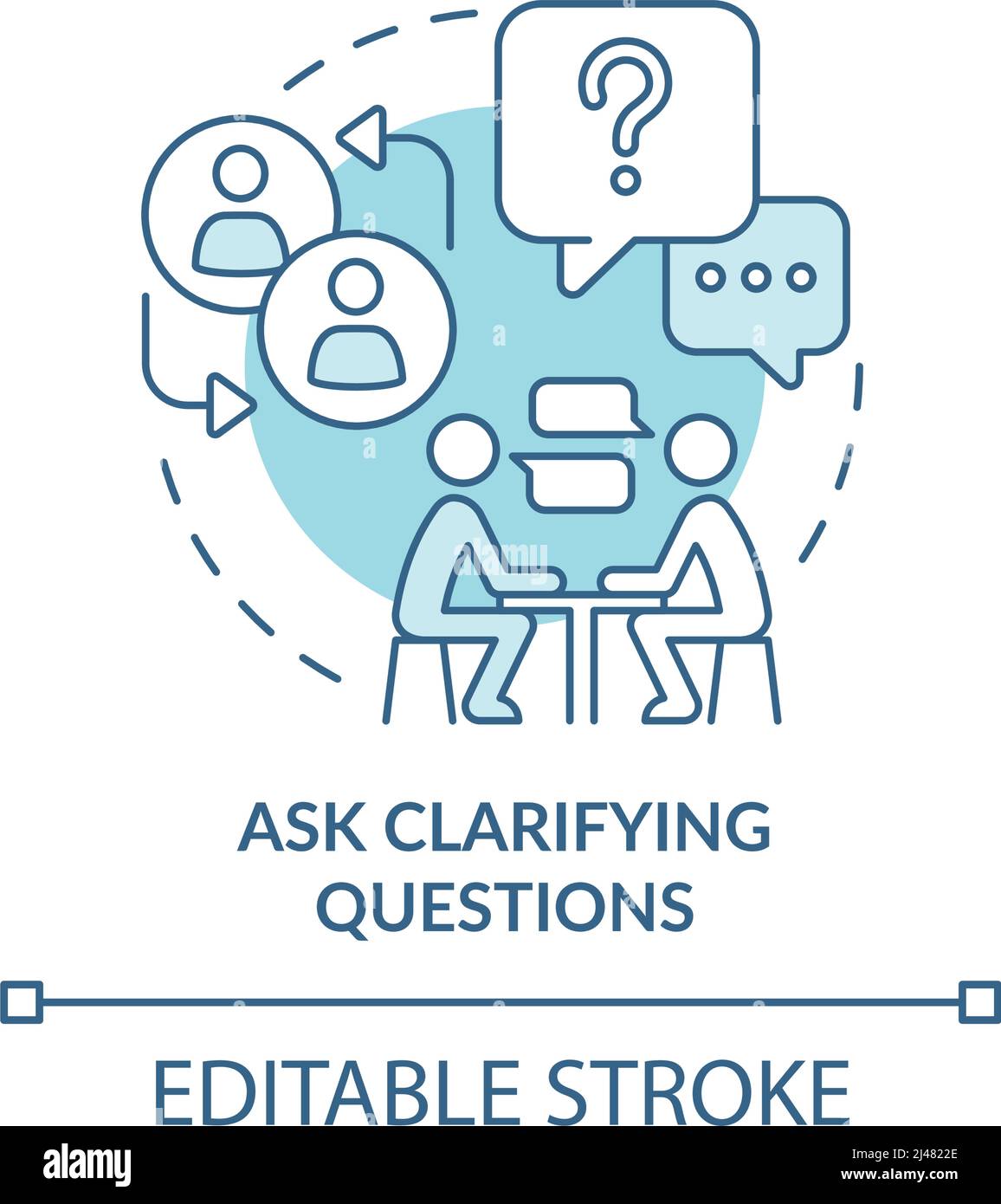 Pictogramme Poser Des Questions Banque d'images vectorielles - Alamy