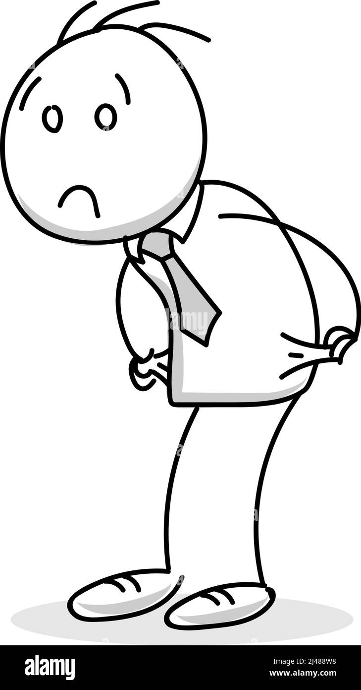 Dessin de skint stickman Image Vectorielle Stock - Alamy