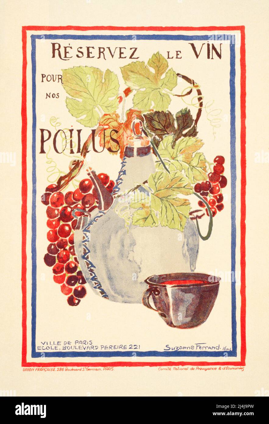 Affiche publicitaire de vin Banque de photographies et d’images à haute ...
