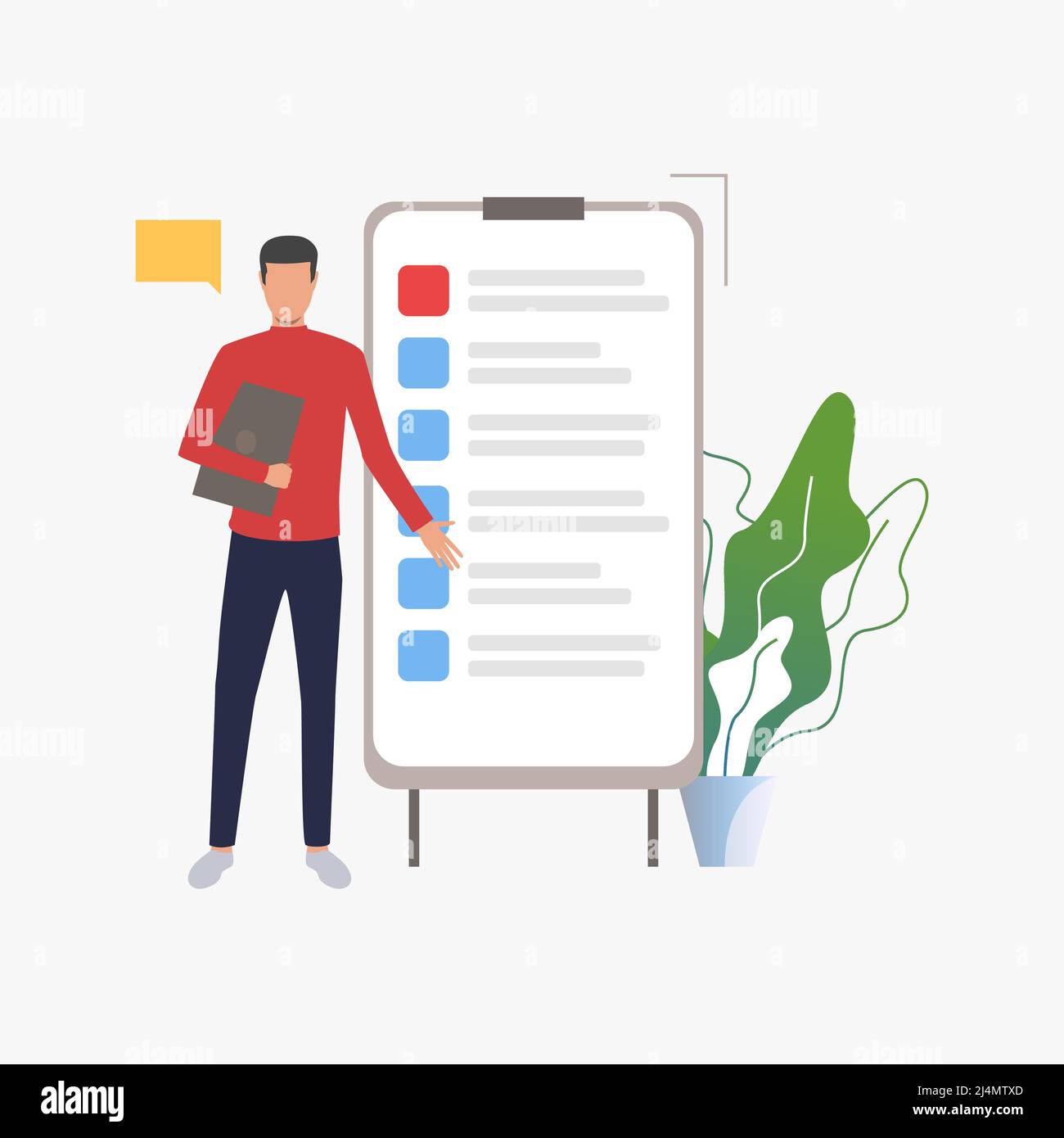Tableau d'instructions Banque d'images vectorielles - Alamy