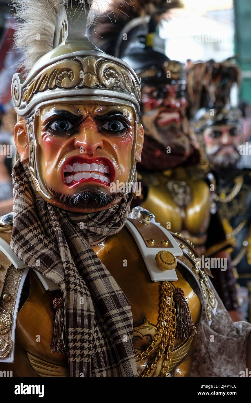 BOAC, Philippines - 2022 avril : participants au Festival Moriones qui ...