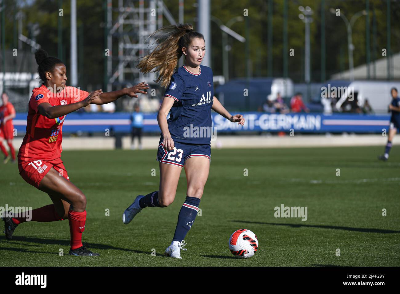 Jordyn Huitema du PSG lors du championnat féminin de France D1 Arkema ...