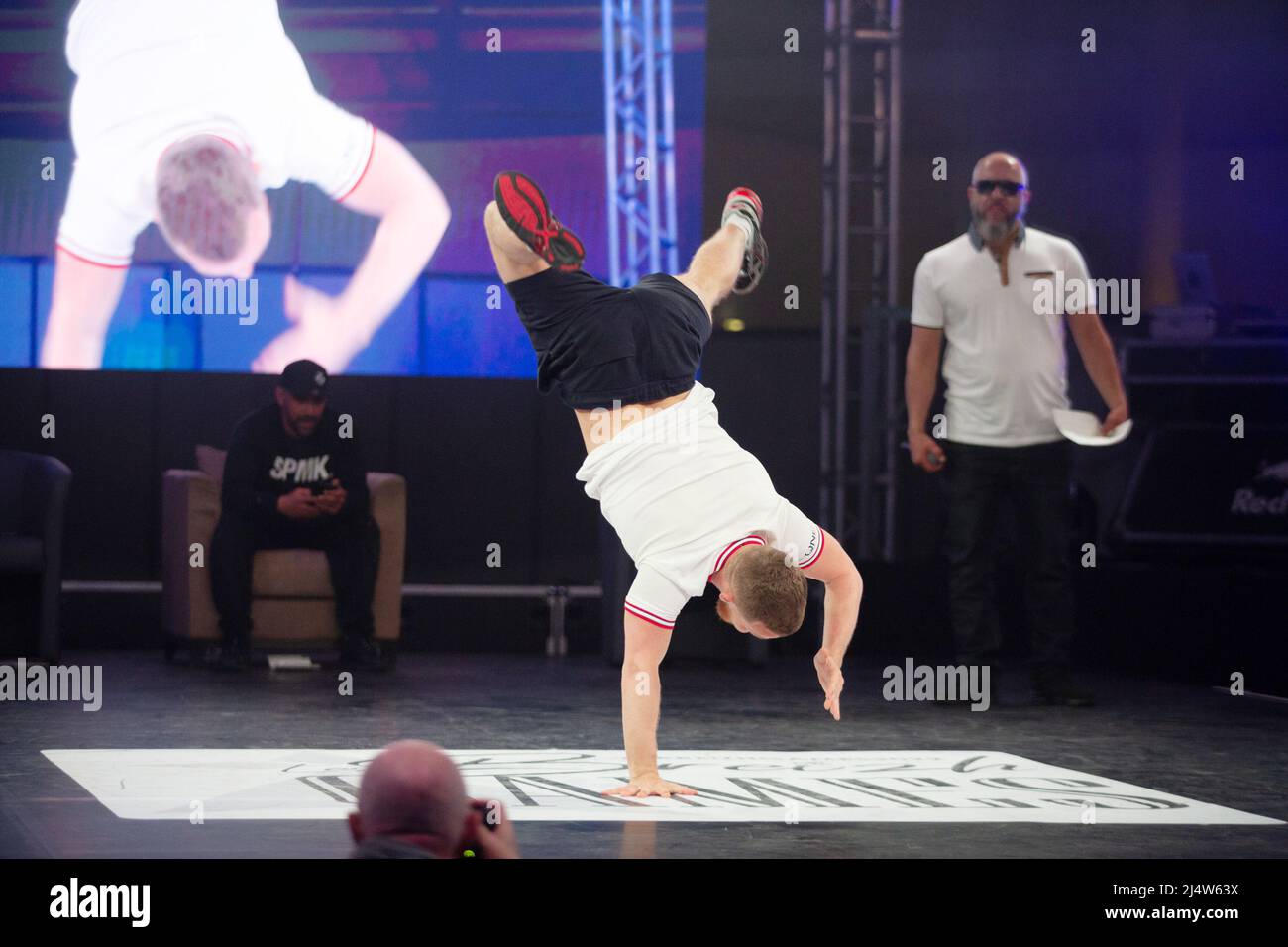 Lilou lors des Jeux Breitz 2022, Crossfit et Breaking, le 17 avril 2022 ...