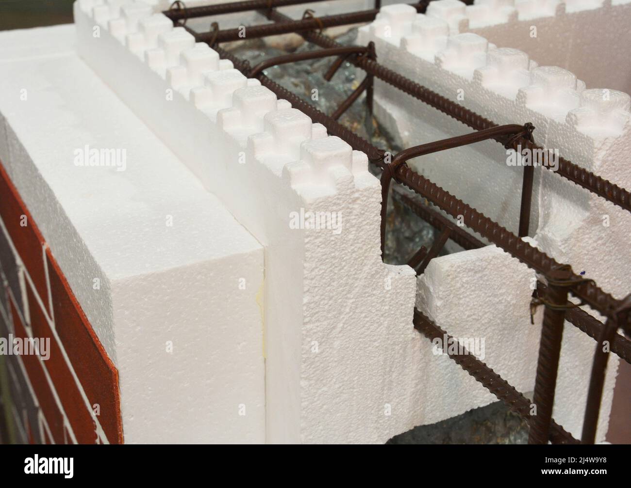 Expanded polystyrene insulation Banque de photographies et d’images à ...