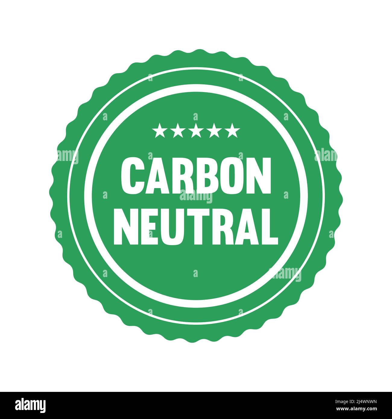 Logo neutre en carbone Banque d'images vectorielles - Alamy