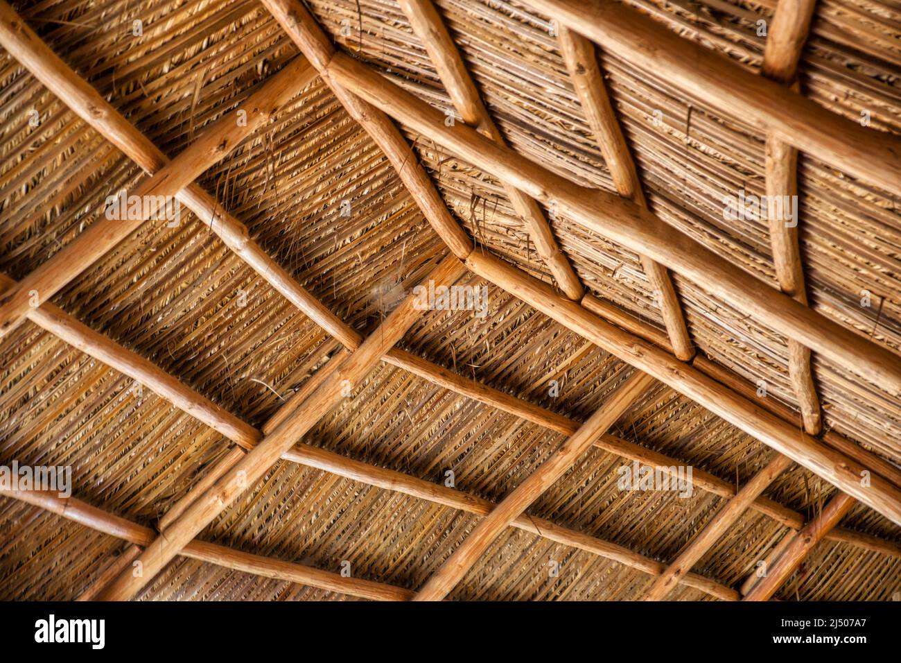 Abri au toit de chaume Banque de photographies et d’images à haute résolution - Alamy