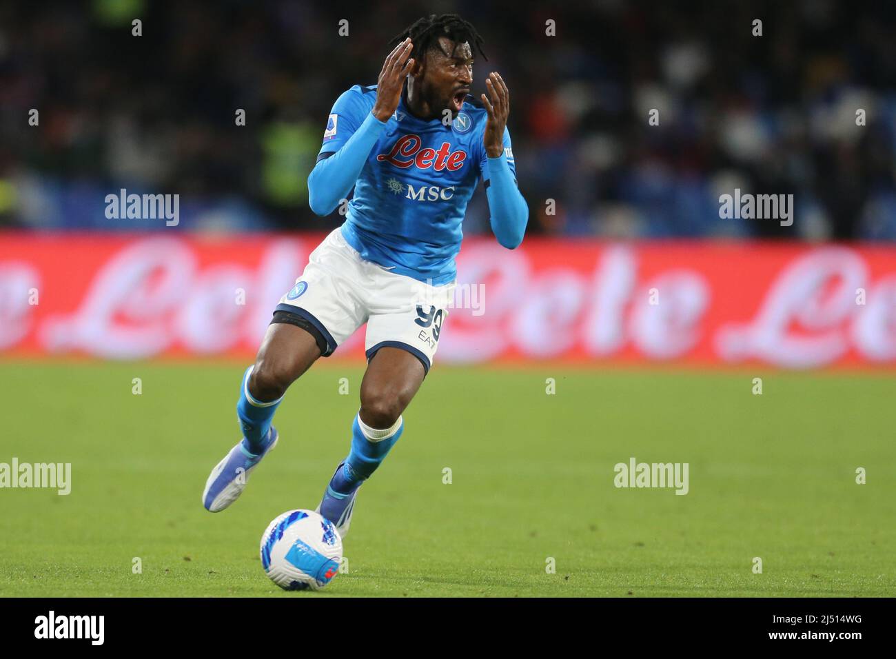 Andre Zambo Anguissa, attaquant camerounais de la SSC Napoli, a ...