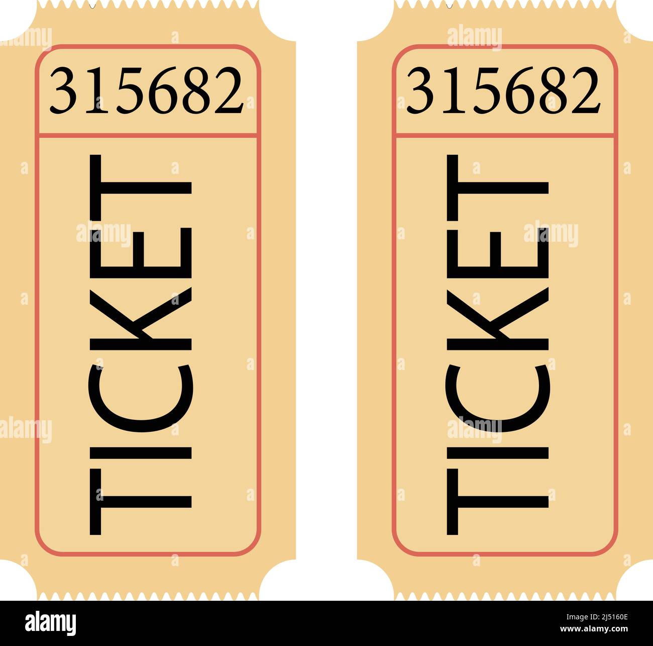 Illustration du vecteur de ticket. Image de ticket ou clip art Image ...