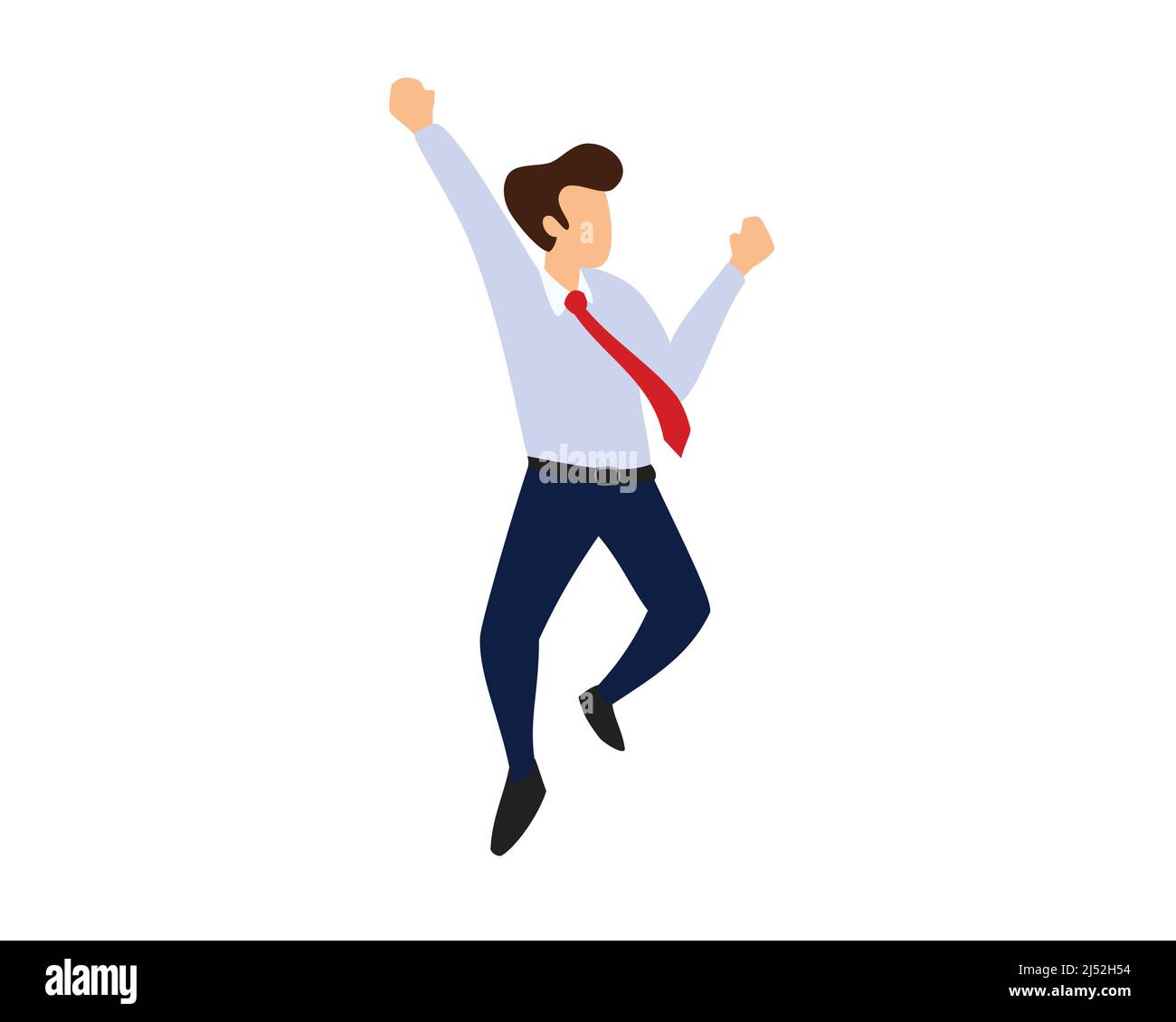 Achievement cartoon celebrate celebrating Banque de photographies et d ...