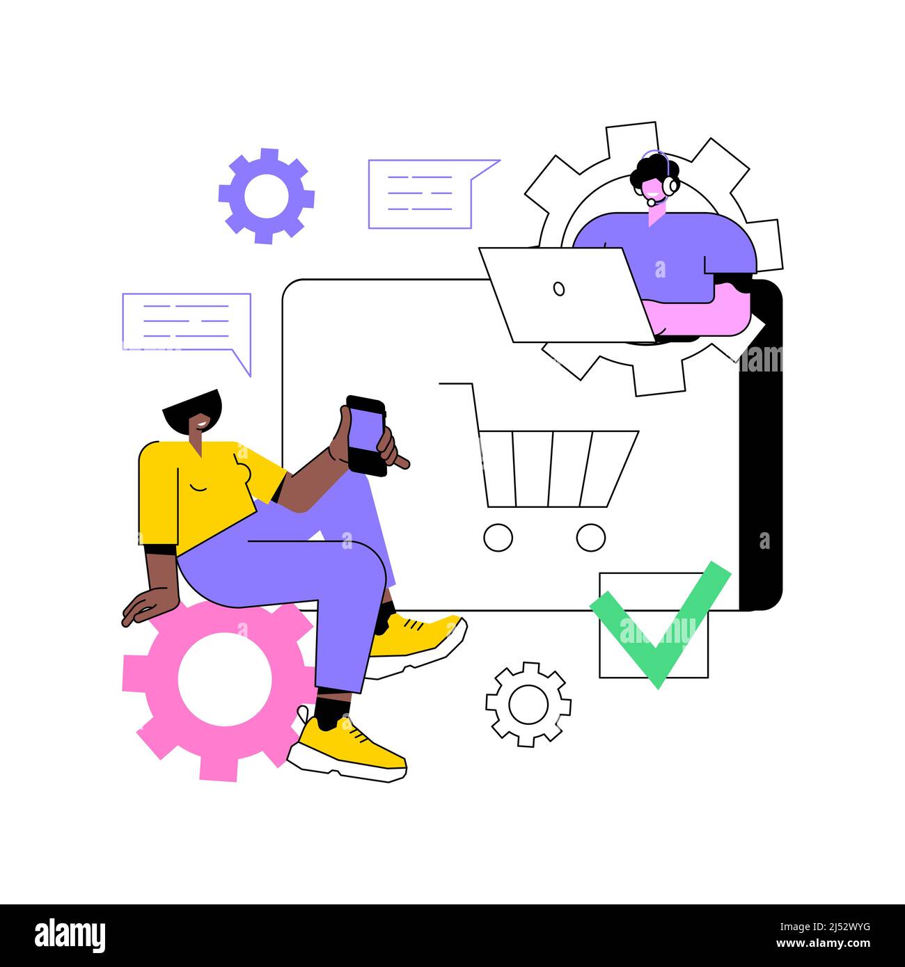 L'accusé de réception a reçu une illustration abstraite du vecteur de ...