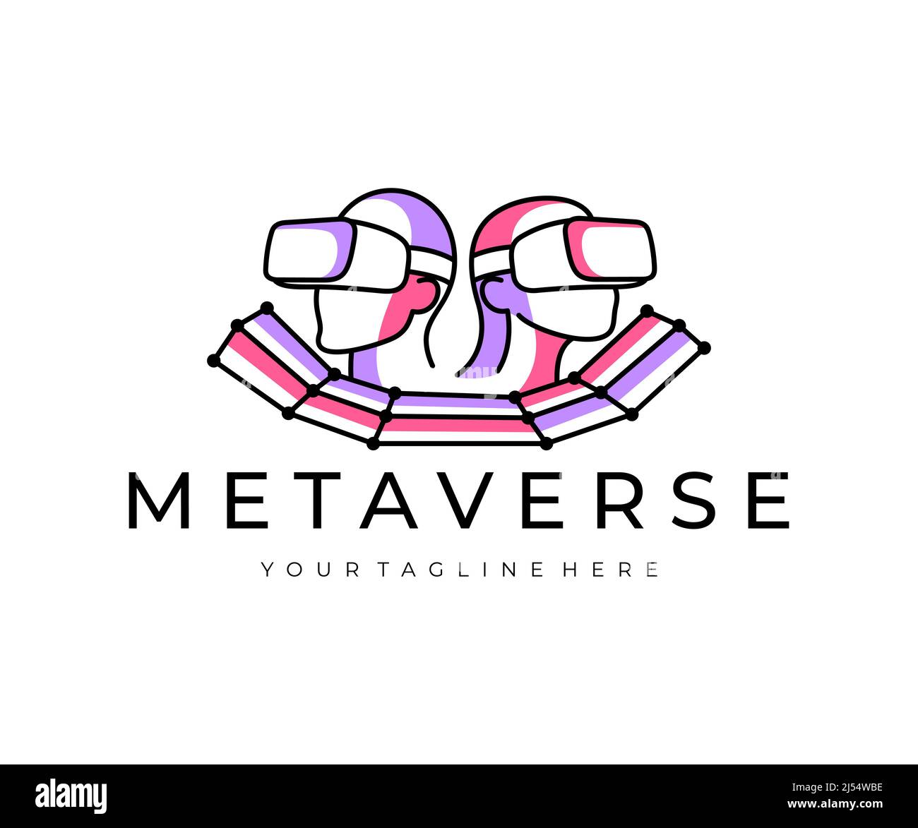 Vr logo Banque d'images vectorielles - Page 2 - Alamy