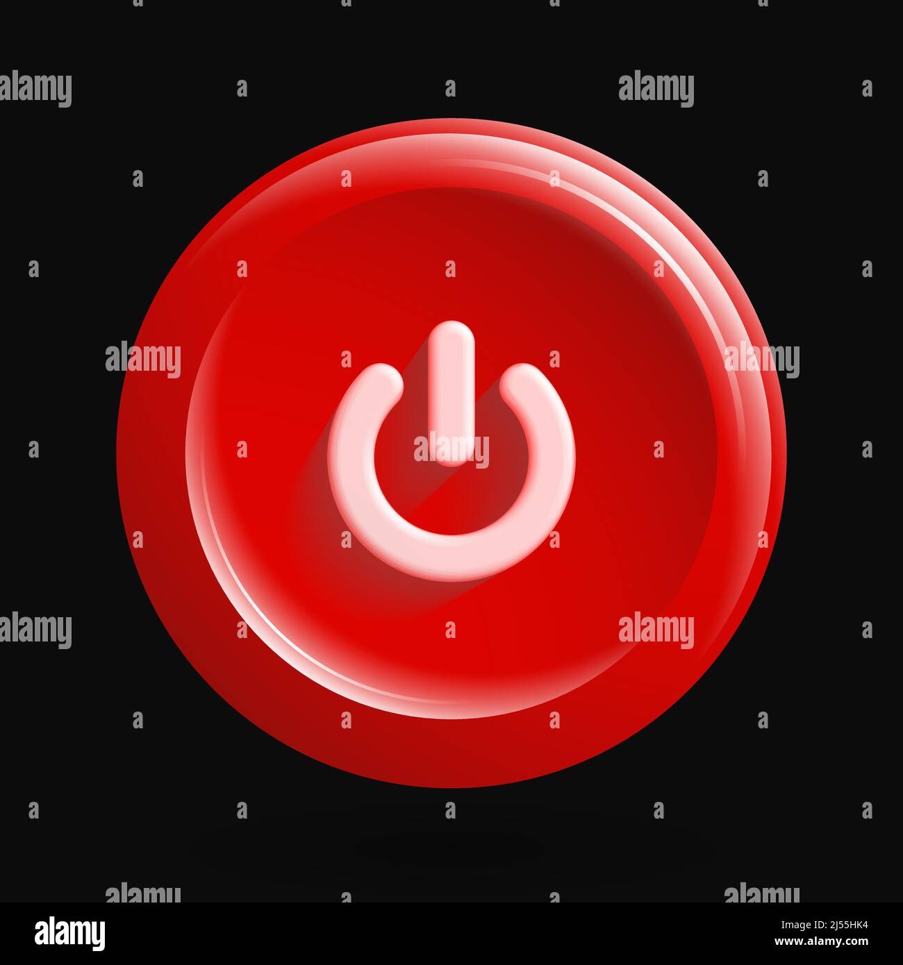 Pouvoir du rouge Banque d'images vectorielles - Alamy