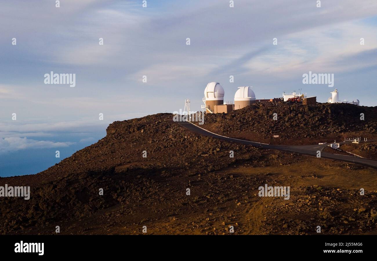L'observatoire de Haleakala, perché au sommet du cratère de Haleakala à ...