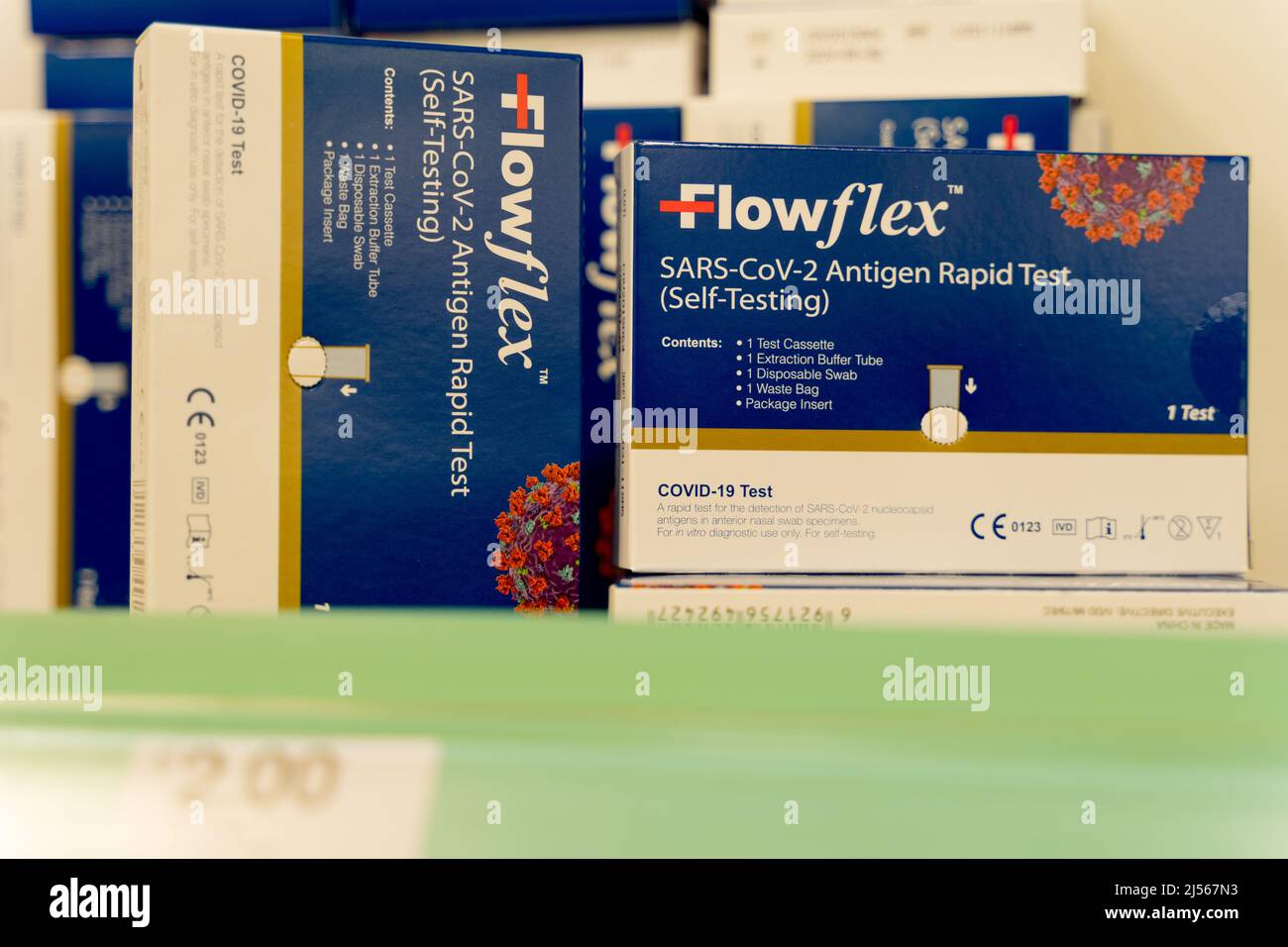 Kit de test rapide Flowflex Covid-19 Antigen contenant un test à vendre ...