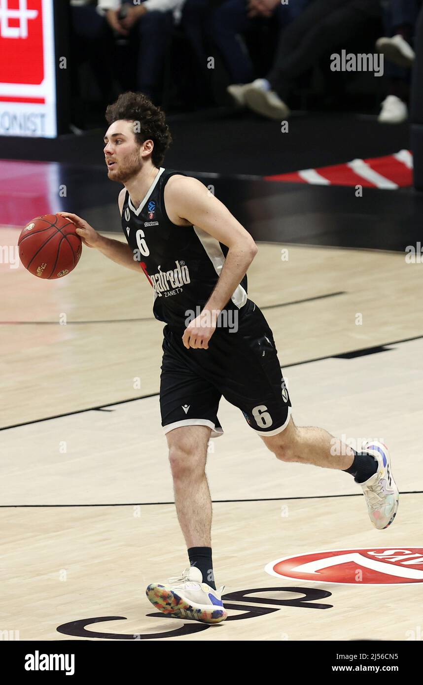 Bologna, Italie, 20 avril 2022, Alessandro Pajola (Segafredo Virtus ...