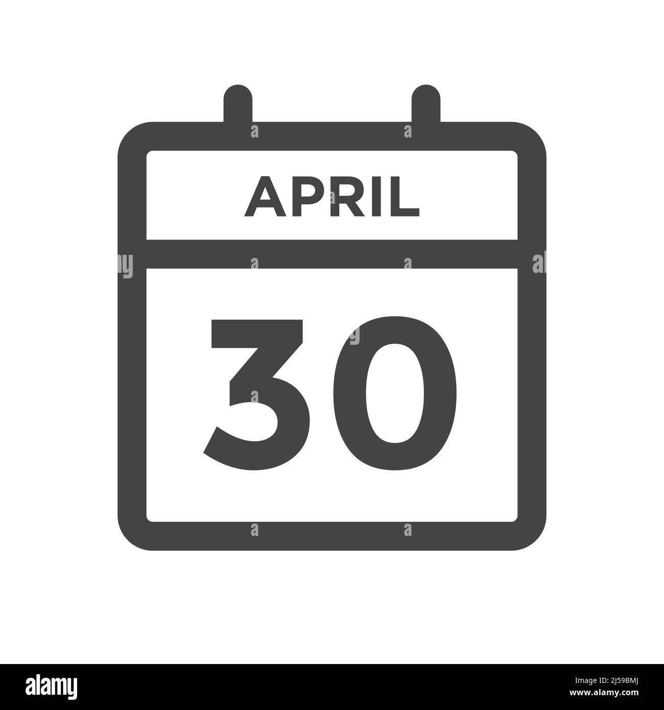 Le 30 avril jour civil ou date de calendrier pour la date limite ou la ...