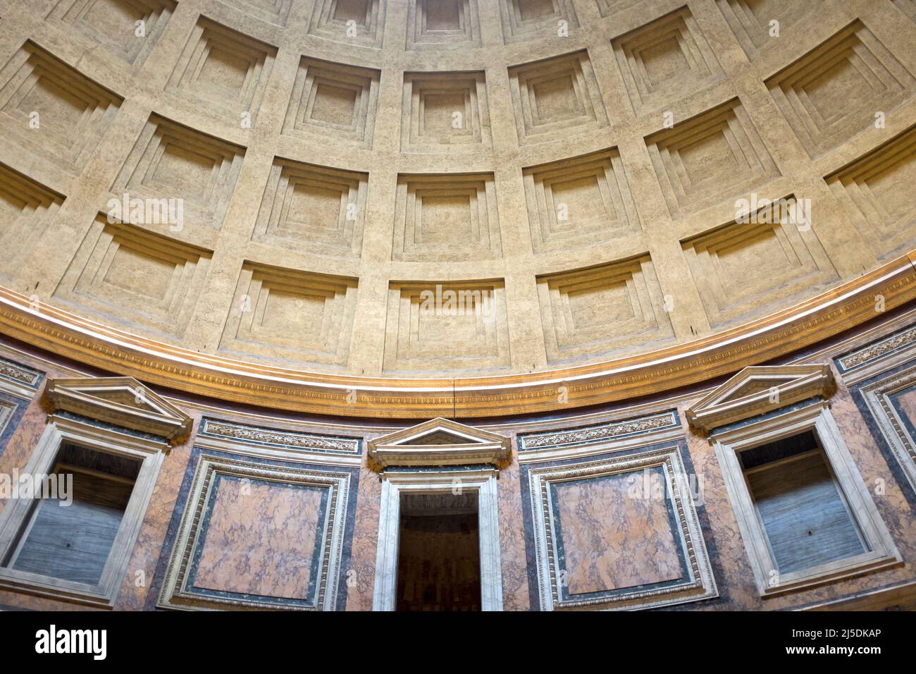 Détails du dôme le Panthéon Rome Italie Photo Stock - Alamy