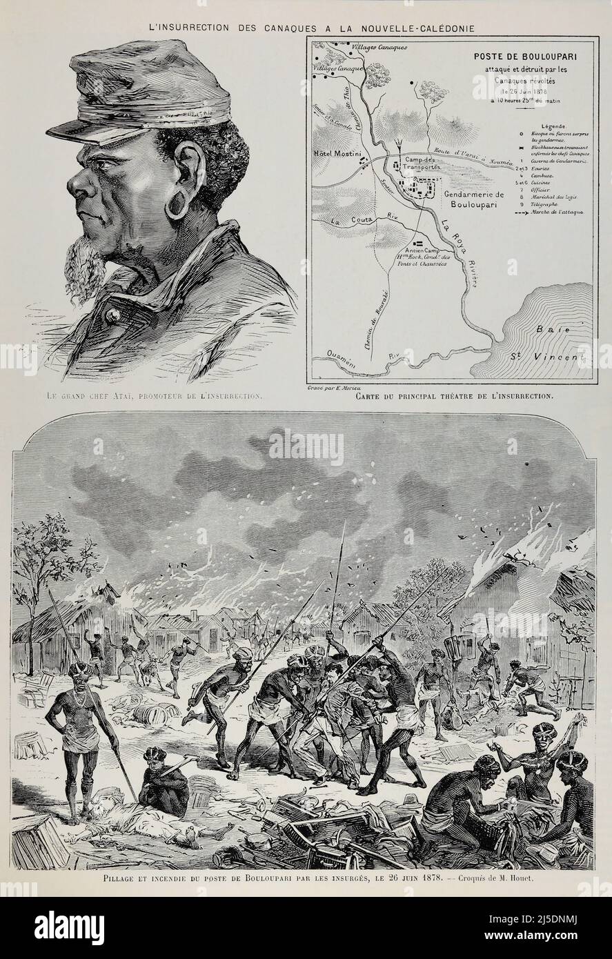 Canaque gravure Banque de photographies et d’images à haute résolution ...