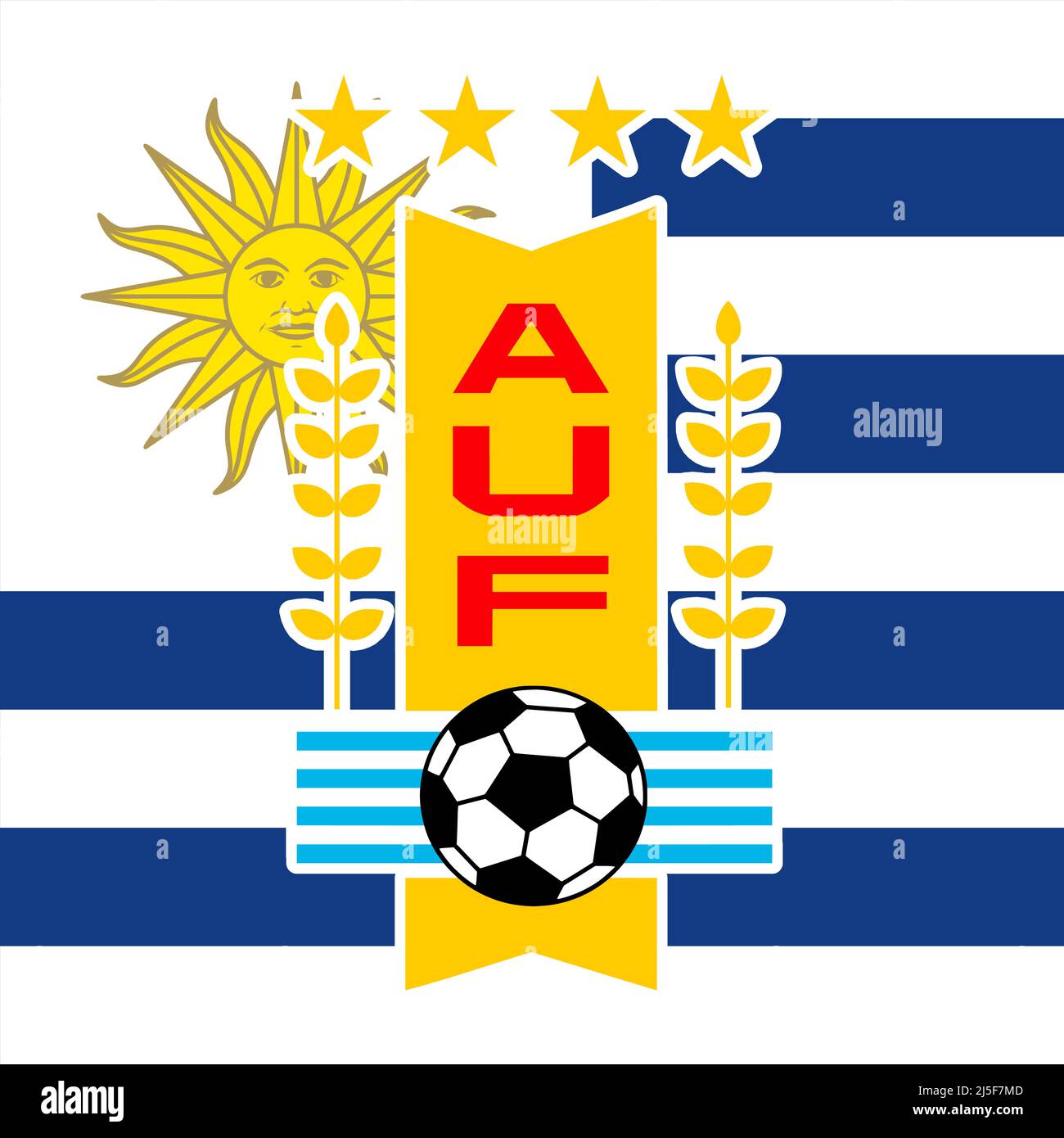 Logo national football team uruguay Banque d'images détourées - Alamy