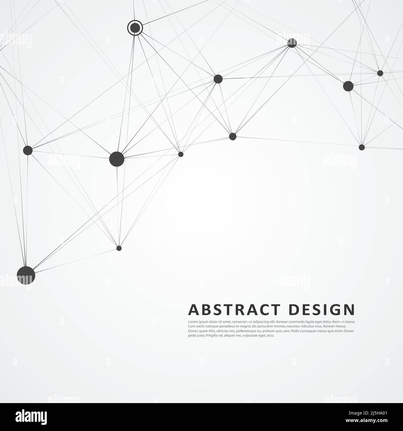 Lignes et points de structure connectés. Médecine, technologie, chimie ...