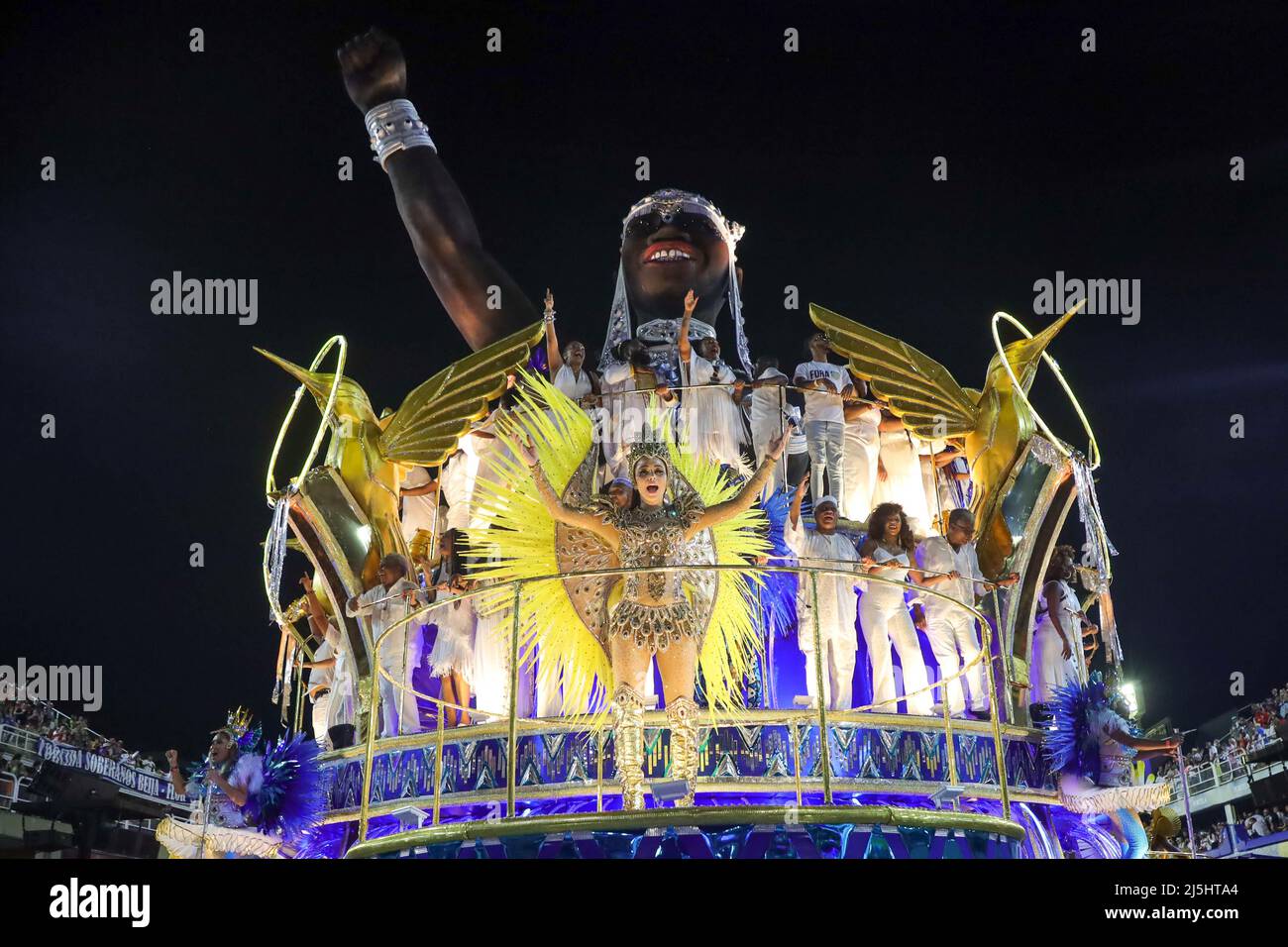 Rio de Janeiro, Brésil . 23rd avril 2022. Les membres de l'école de ...