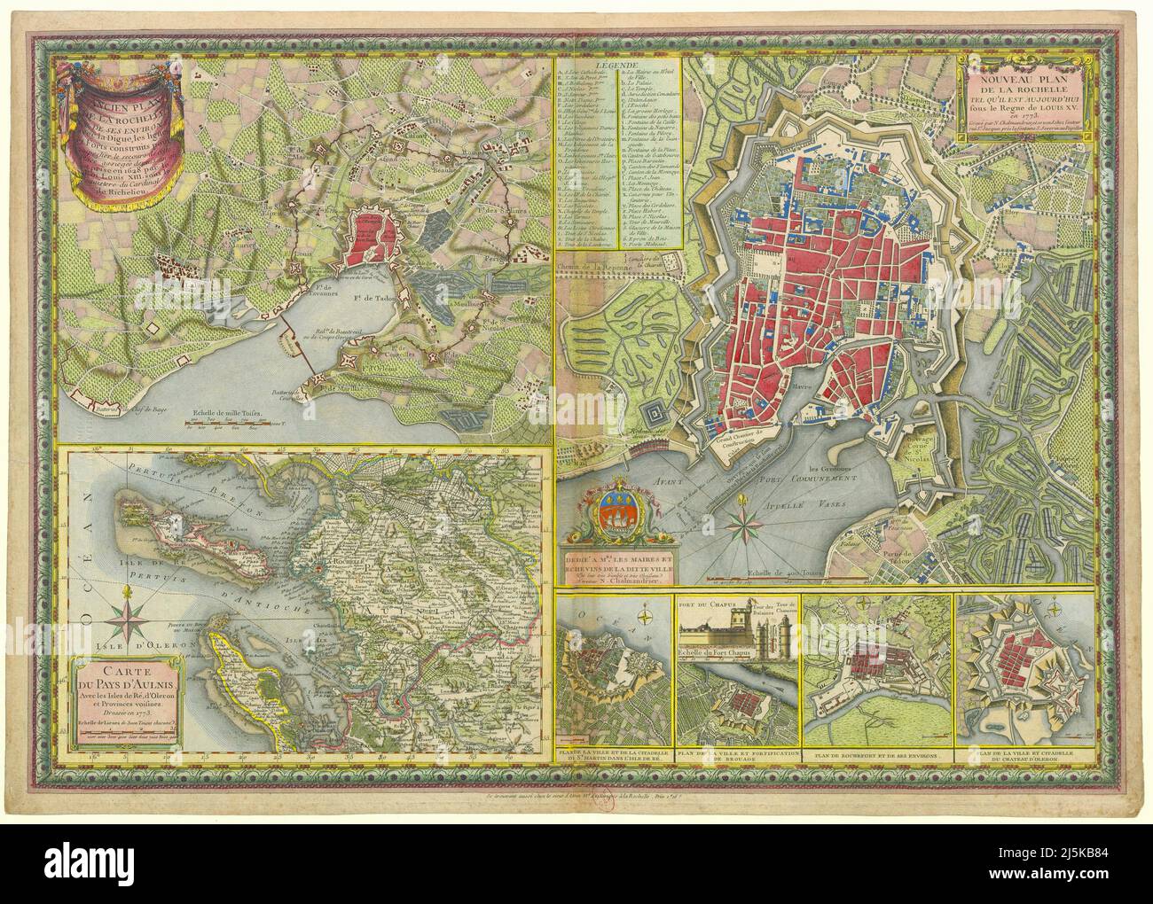 Mappa di la rochelle Banque de photographies et d’images à haute ...
