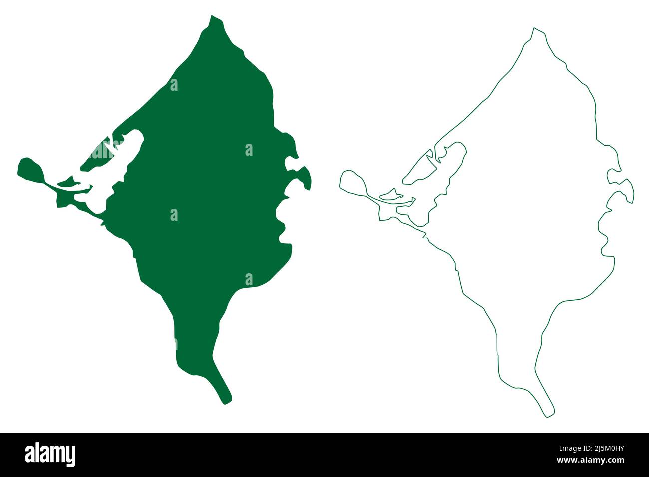 Île de Pamanzi (département de Mayotte, océan Indien, archipel des ...