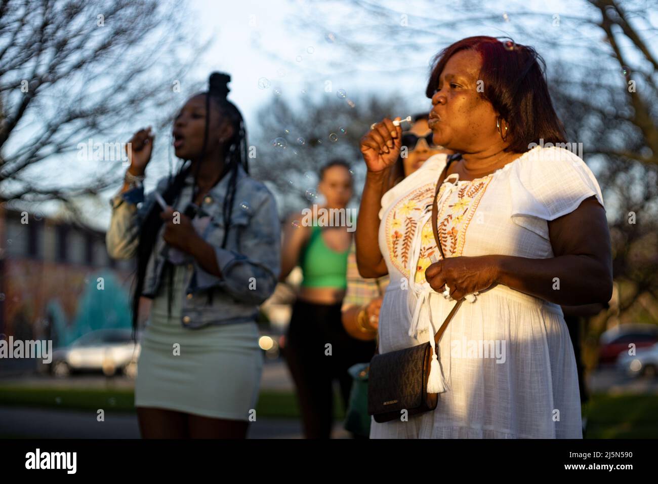Ja’Niah Bryant, 16 ans, la plus jeune sœur de Ma’Khia Bryant, et ...