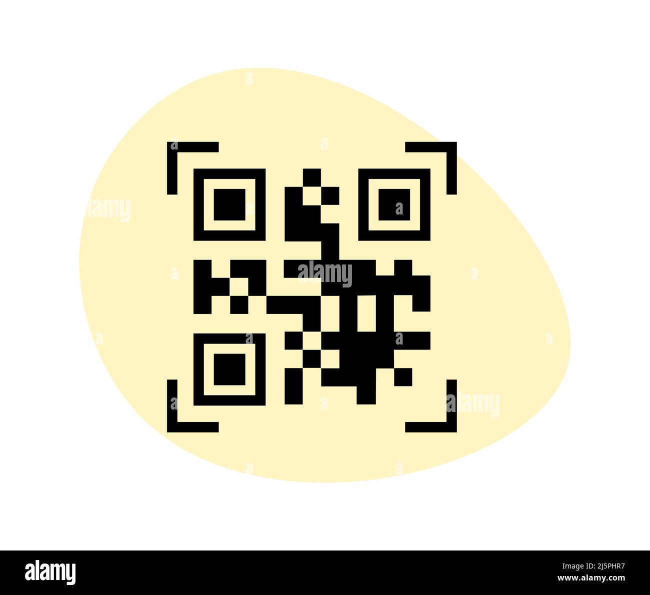 Signez le code QR. Lecture du code QR pour le téléphone. Code QR pour l ...