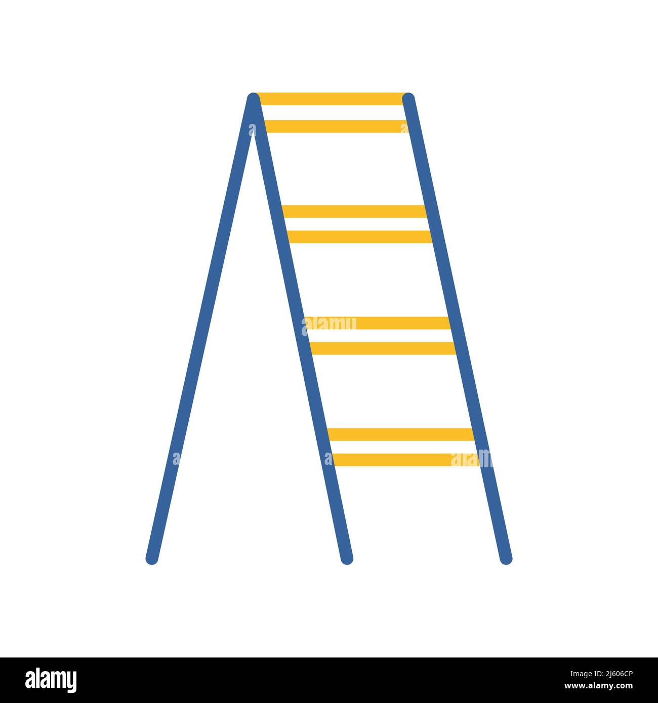 Escalier de jardin, icône représentant un escabeau. Symbole graphique ...