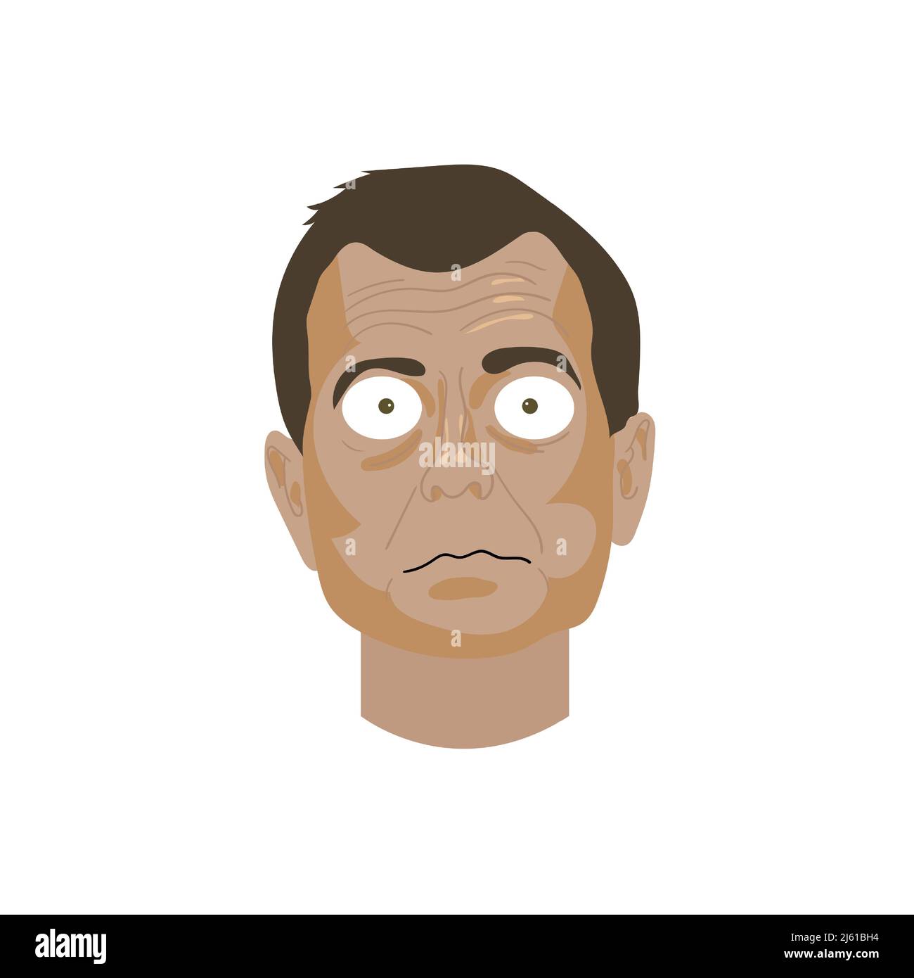 Human Hand Drawing Caricature Man Banque Dimages Vectorielles Alamy