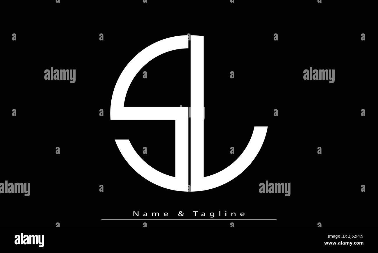 Logo lettre sl Banque d'images vectorielles - Alamy