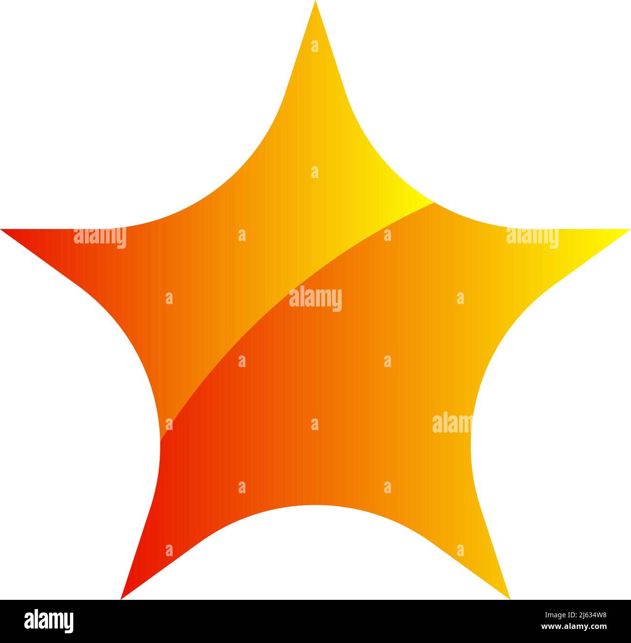 Forme en étoile, illustration vectorielle de l'élément d'icône en ...